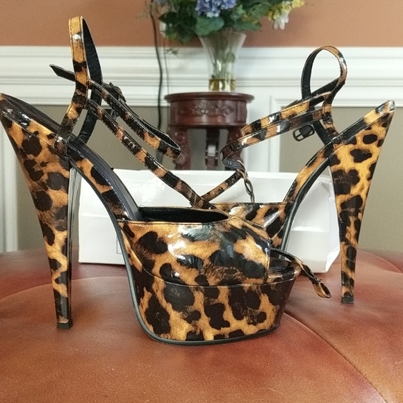 Forever 21 | Shoes | Forever 2 Leopard Platform Heels | Poshmark